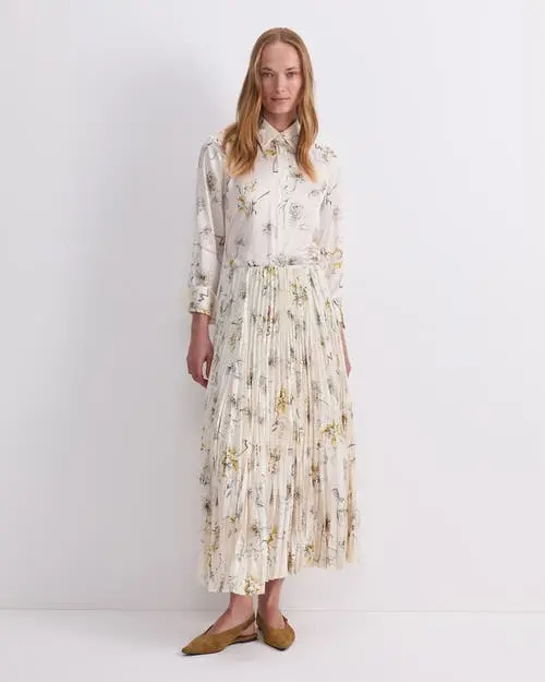 SPORTSCRAFT Floral Pleated Midi Skirt