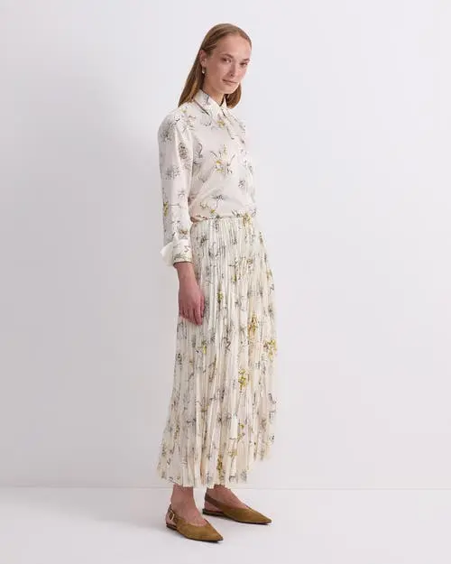 SPORTSCRAFT Floral Pleated Midi Skirt