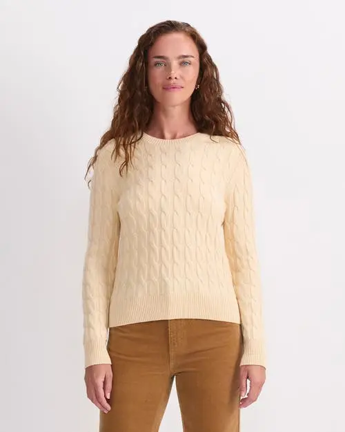 SPORTSCRAFT Merino Cable Knit Jumper - Amber