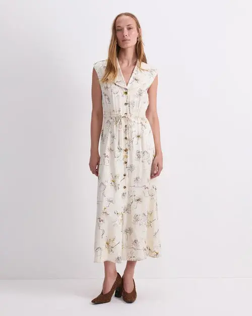 SPORTSCRAFT Yara Sleeveless Collared Maxi Dress