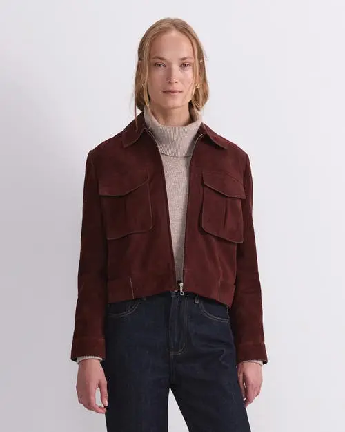 SPORTSCRAFT Lolita Suede Cropped Jacket