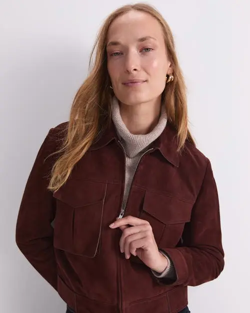 SPORTSCRAFT Lolita Suede Cropped Jacket