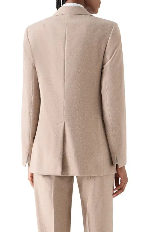 Akris Wool Flannel Boyfriend Blazer