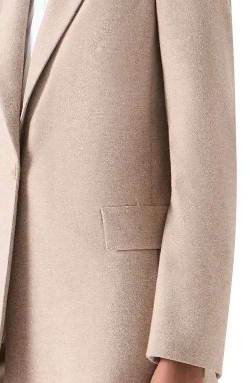 Akris Wool Flannel Boyfriend Blazer