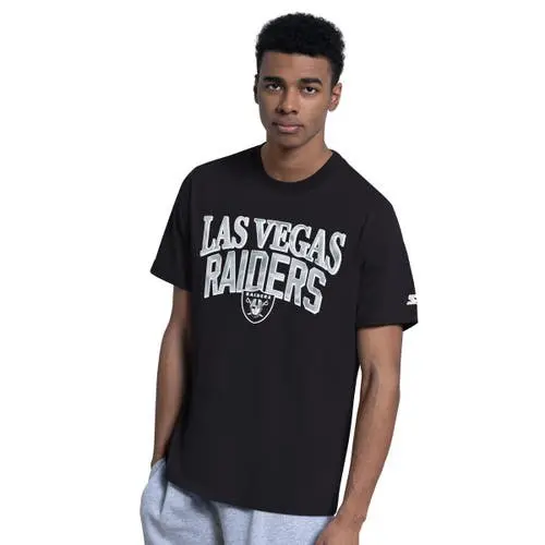 STARTER Gray Las Vegas Raiders Two-pack Logo T-shirt Set