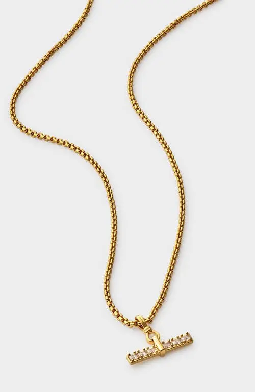 KATIE LOXTON Lustre T-bar Necklace