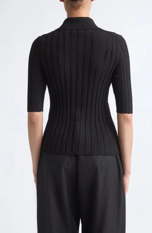 NACKIYE Sugarman Virgin Wool Rib Polo