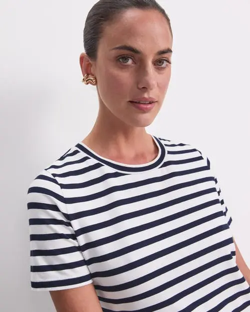 SPORTSCRAFT Striped Crew Neck T-shirt