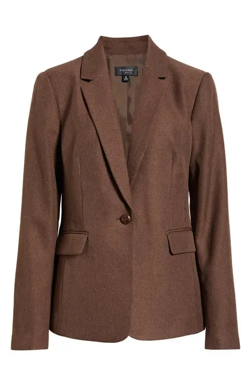 TAHARI ASL Peak Lapel Blazer
