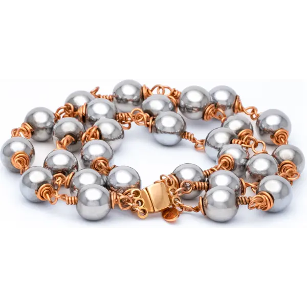 REJECTED HEARTS CLUB La Princesa Hematite Bracelet - Silver