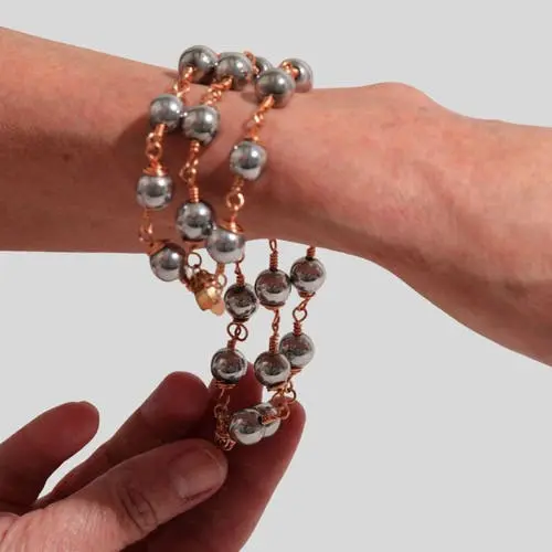 REJECTED HEARTS CLUB La Princesa Hematite Bracelet