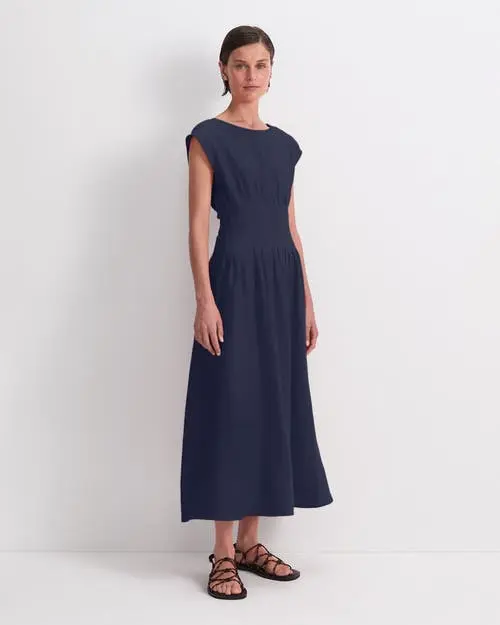 SPORTSCRAFT Ariana Pintuck Linen Dress