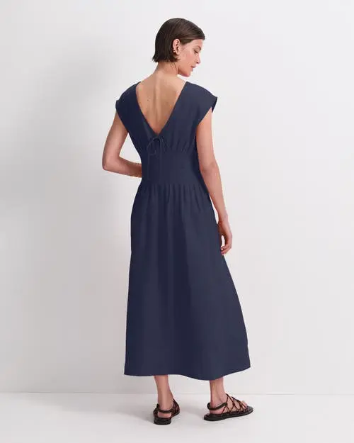 SPORTSCRAFT Ariana Pintuck Linen Dress
