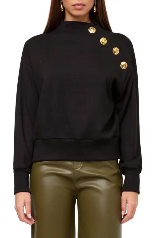 Fifteen Twenty Tessa Mock Neck Sweater - Black