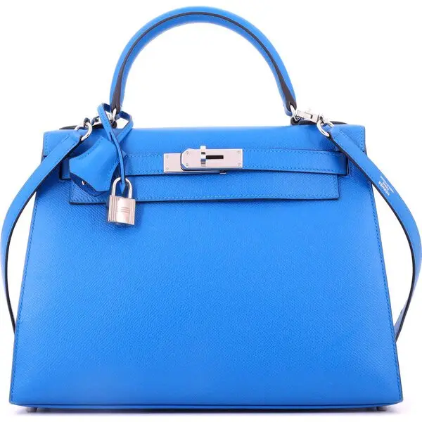 Hermès Kelly Handbag Epsom With Palladium Hardware 28