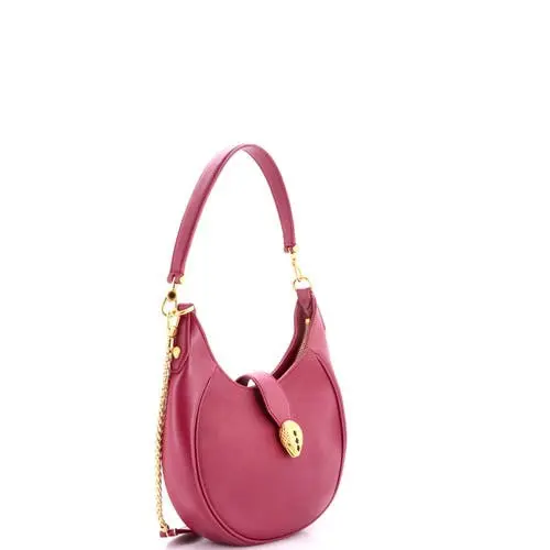 BVLGARI Serpenti Ellipse Crossbody Bag Leather Medium