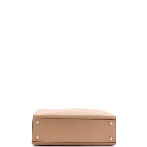 BVLGARI Embellished Logo Tote Bag Leather