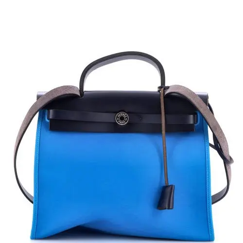 Hermès Herbag Zip Leather And Toile 31