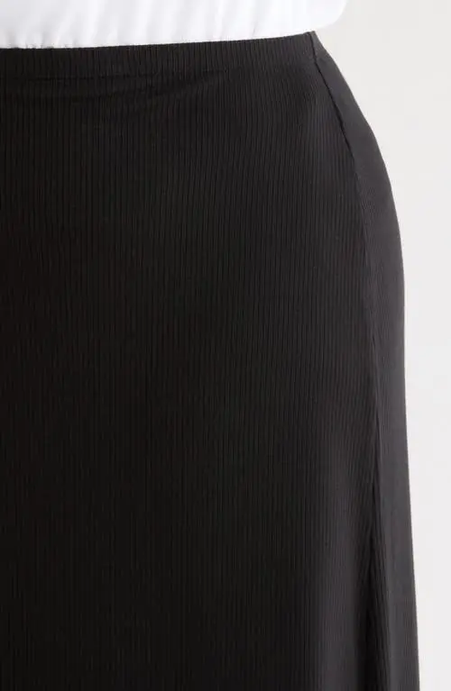 Eileen Fisher Rib Jersey Flare Midi Skirt