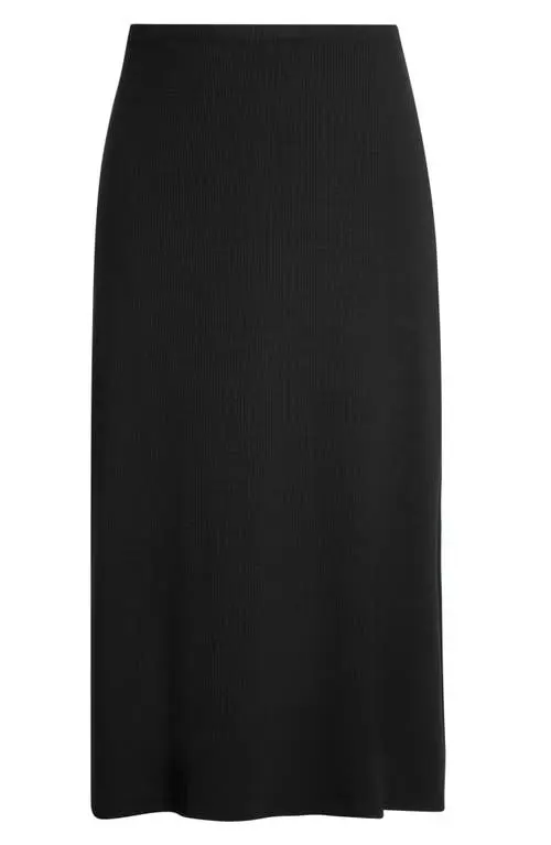 Eileen Fisher Rib Jersey Flare Midi Skirt