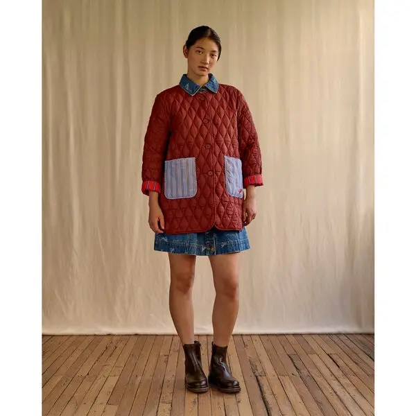 SMWR. BY THE SOMEWHERE CO Royal Match Quilted Jacket