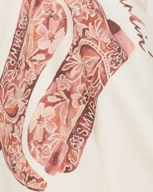 SMWR. BY THE SOMEWHERE CO Nobody's Darlin" Oversized Cotton Tee