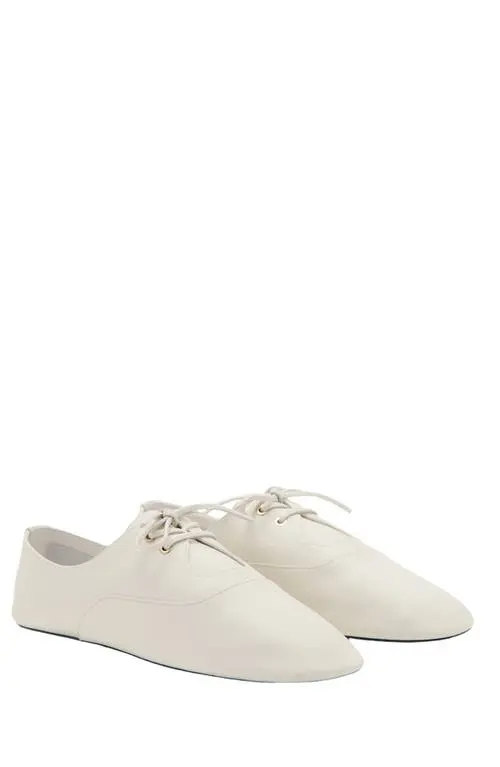 Mango Smooth Leather Flat