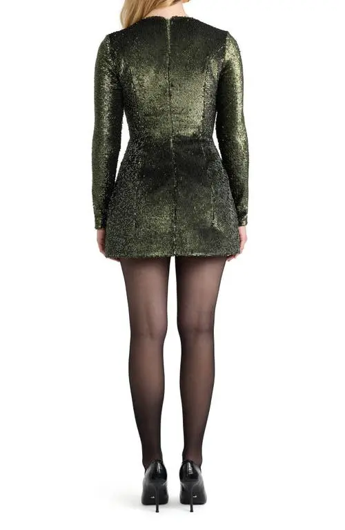 Bardot Eida Long Sleeve Hourglass Minidress