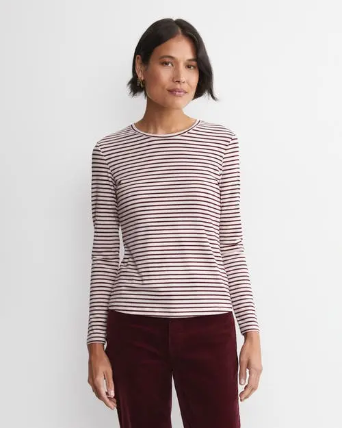 SPORTSCRAFT Lurex Long Sleeve Magic T-shirt - Wine