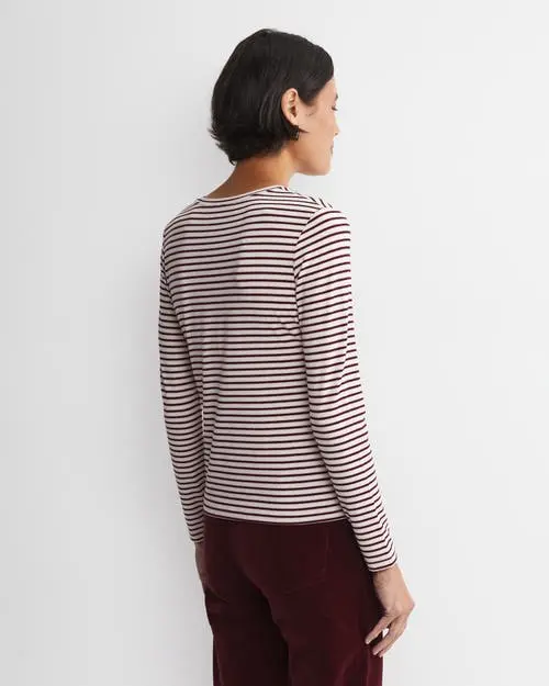 SPORTSCRAFT Lurex Long Sleeve Magic T-shirt - Wine