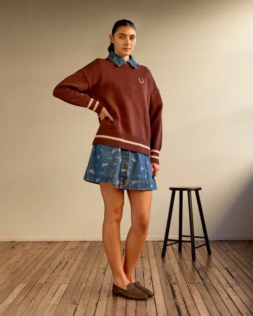 SMWR. BY THE SOMEWHERE CO Nobody's Darlin Knit Sweater - Navy