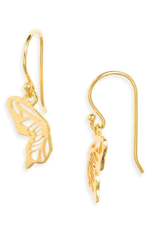 KIARA BY KI-ELE Dainty Mariposa Wings Drop Earrings
