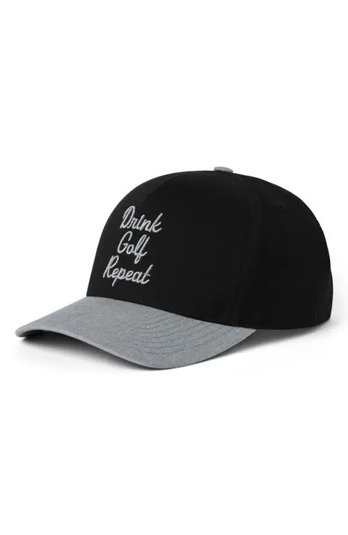 Travis Mathew Swing And Sip Baseball Cap - Black