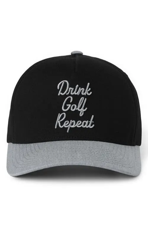 Travis Mathew Swing And Sip Baseball Cap - Black