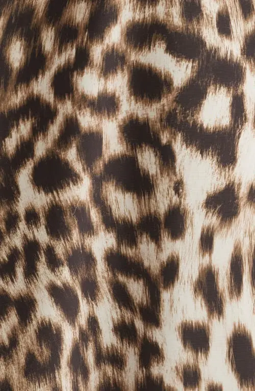 Michael Kors Water Resistant Hooded Jacket - Cheetah