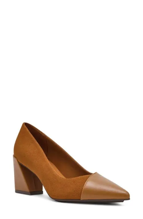 Anne Klein Ravine Pump - Walnut Microsue