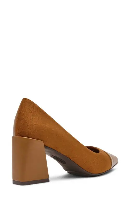 Anne Klein Ravine Pump - Walnut Microsue