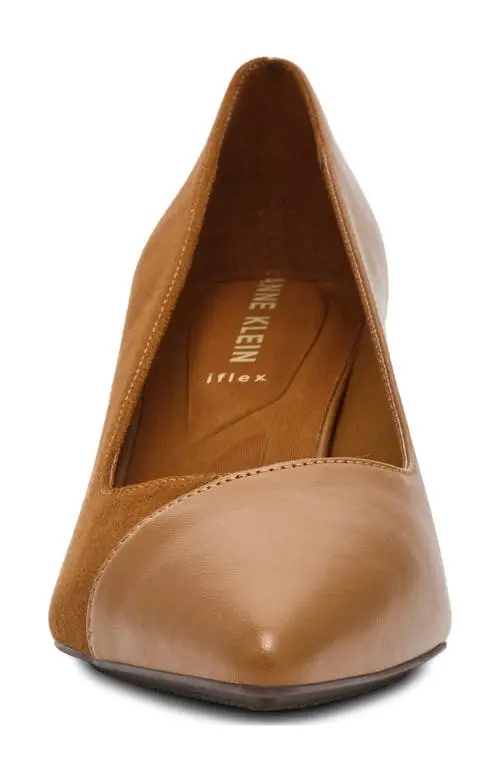 Anne Klein Ravine Pump - Walnut Microsue