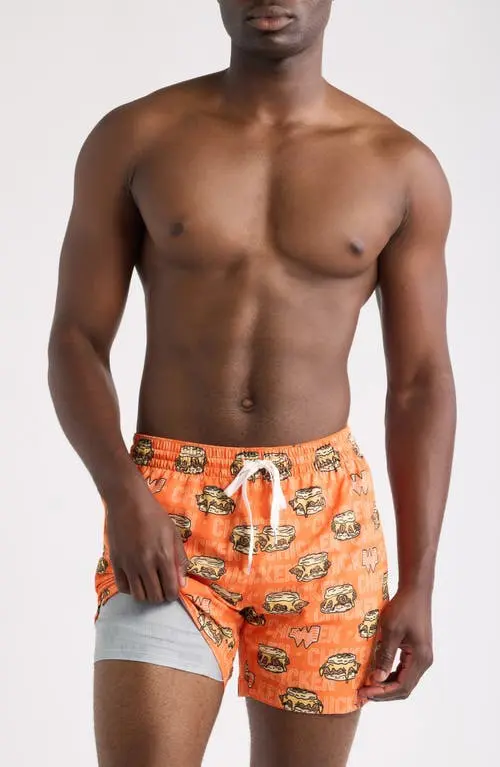 CHUBBIES Honey Butter Chicken Biscuit Swim Trunks