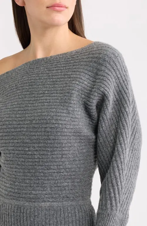 Line & Dot Alta Long Sleeve Rib Maxi Sweater Dress