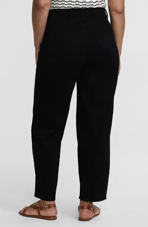 LANDS' END Denim High Rise Barrel Leg Ankle Jeans