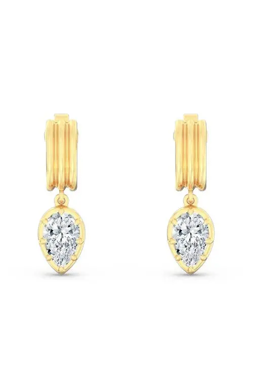 EVERLEE Pear Aura Drop Earrings - Yellow