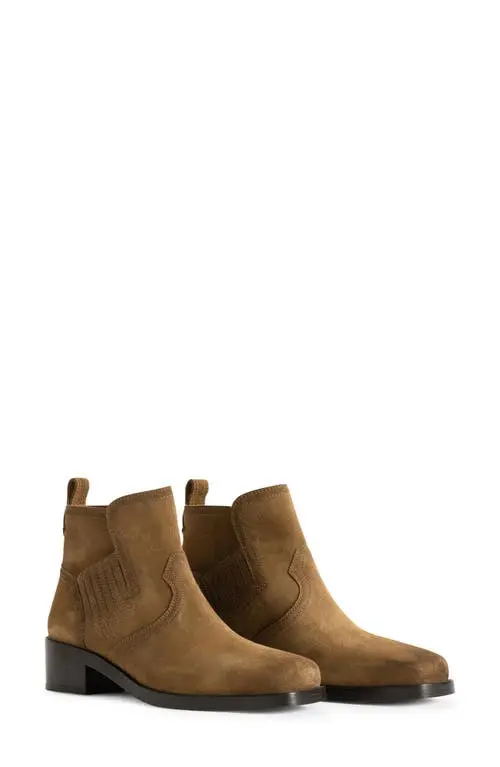 Zadig&Voltaire Igata Leather Western Bootie - Cognac