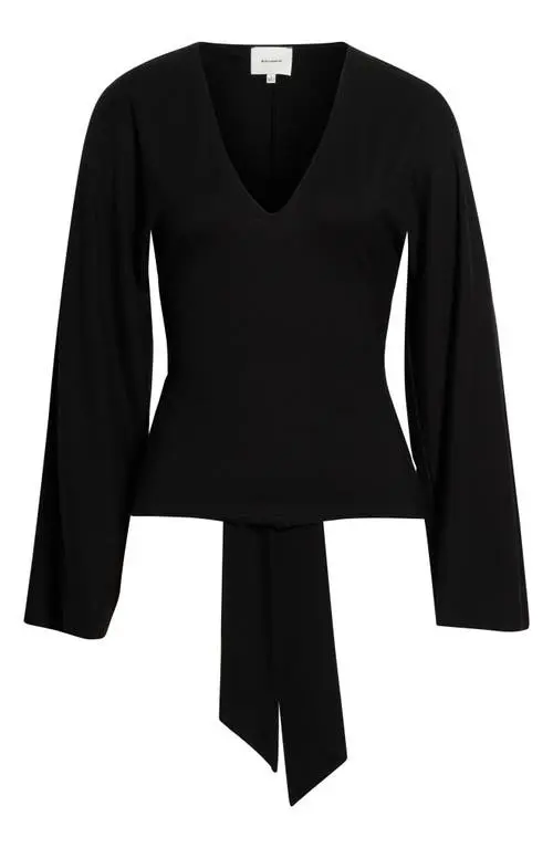 REFORMATION Hadley Tie Waist Knit Top