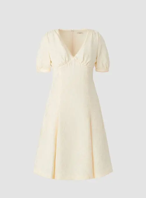 A.SHIMUS Floral Jacquard Midi Dress