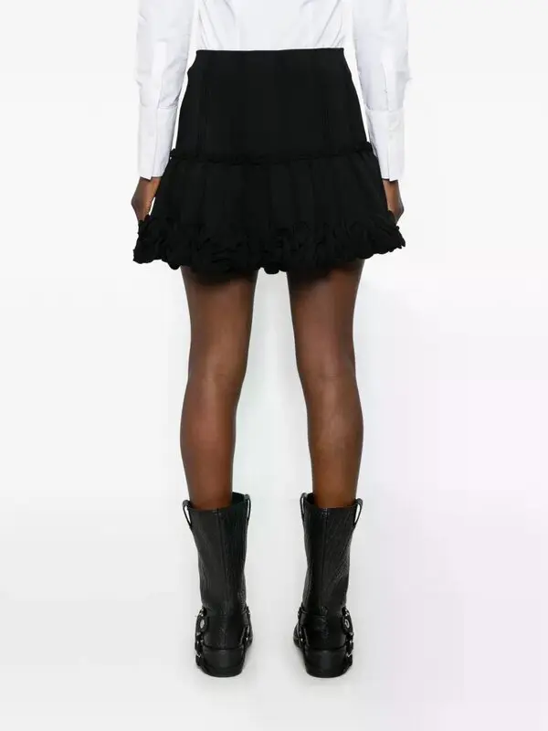 Sandro Ruffled-trim Mini Skirt