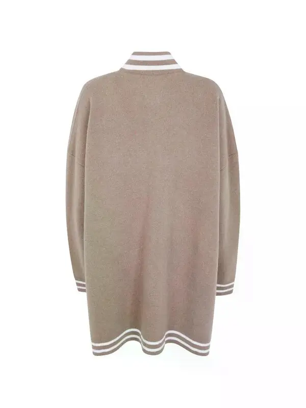 Laboratorio Capri Stripe-trim Zip-up Cardigan