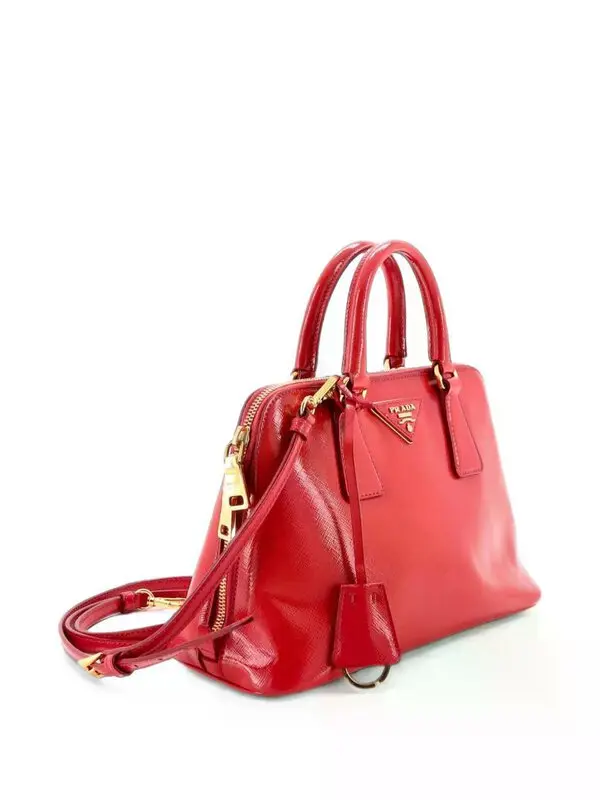 Prada Promenade Bag Vernice Saffiano Leather Small Satchel