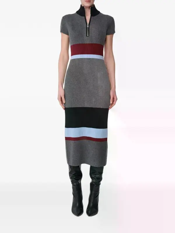 TOCCIN Dasha Striped Knit Midi Dress
