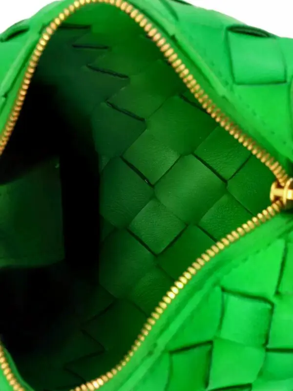 Bottega Veneta Loop Intrecciato Nappa Candy Cross Body Bag - Green